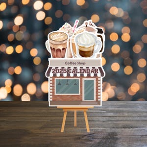 Coffee Calendar, Printable Calendar, Cute Calendar, Calendar 2025 ...