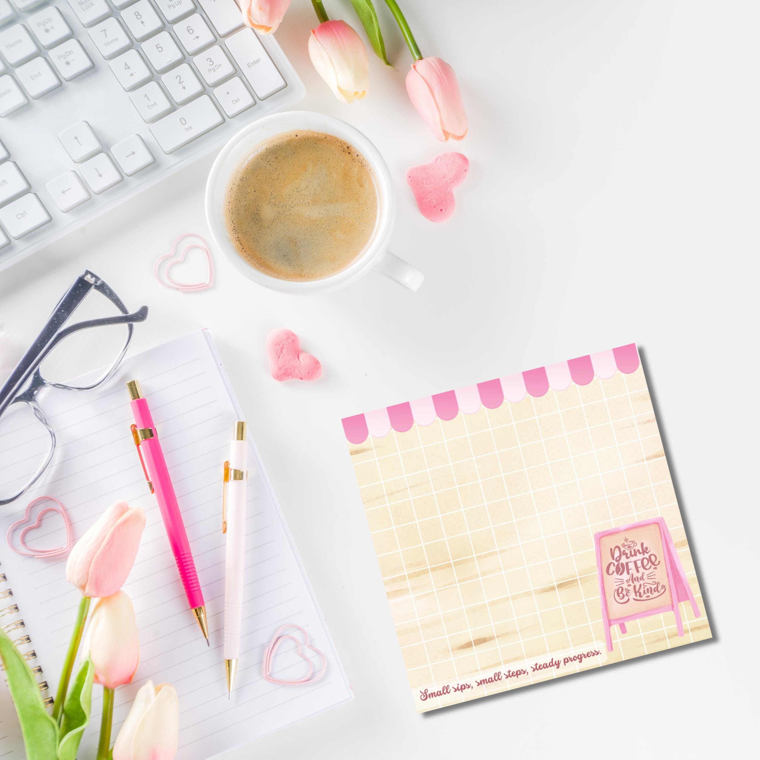 Coffee Shop Notepad, Printable Notepad, Coffee Lover Gift, Printable ...