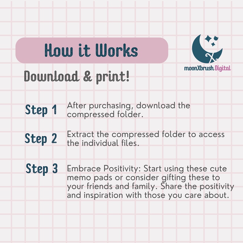 Printable Memo Pad , Lofi Printable Notepad , Positive Affirmation ...