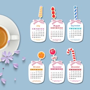 Candy Calendar, Printable Calendar, Cute Calendar, Calendar 2025 ...