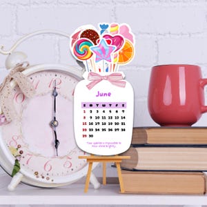 Candy Calendar, Printable Calendar, Cute Calendar, Calendar 2025 ...