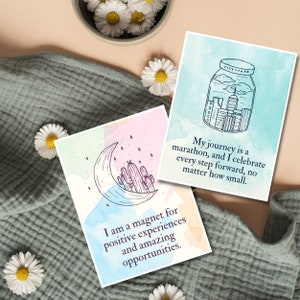 Watercolor Prints, Positive Affirmation, Affirmation Cards Printable ...