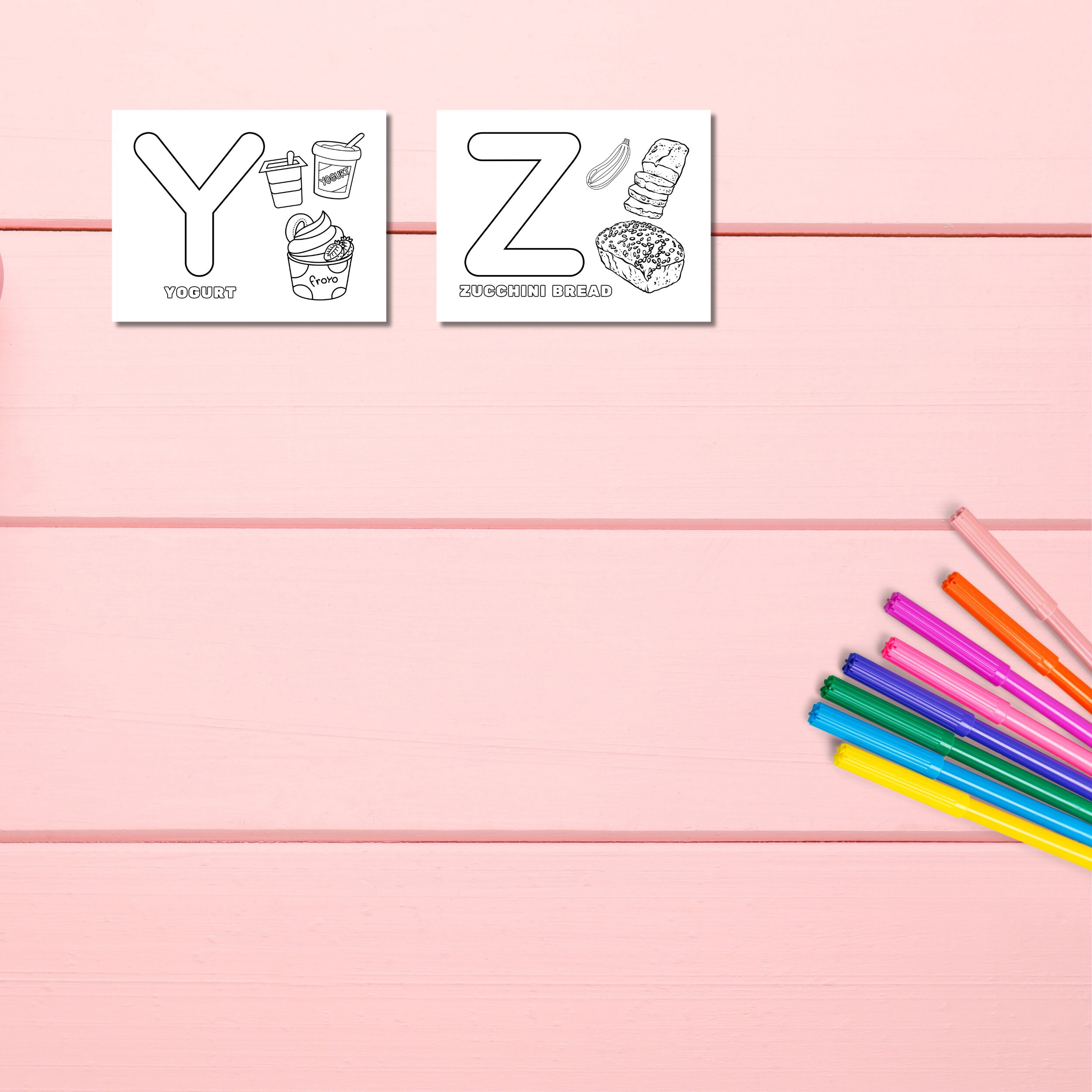 Alphabet Coloring Pages Dessert , Printable Worksheets for Kids ...