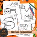 Halloween Alphabet Coloring Pages, Printable Worksheets for Kids ...