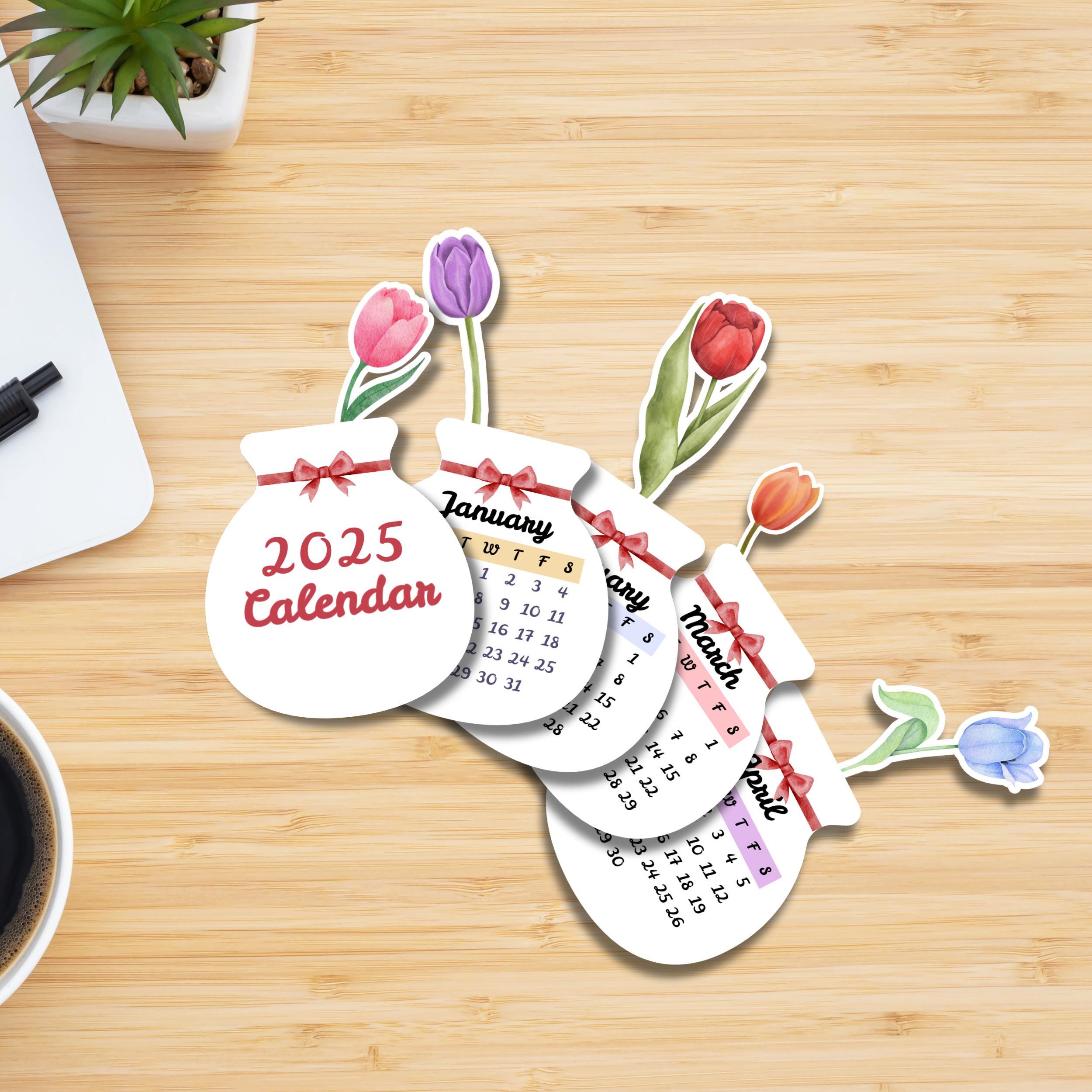 Tulips Calendar, Floral Calendar, Printable Calendar, Cute Calendar ...