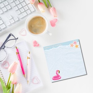 Summer Notepad, Printable Notepad, Kawaii Memo, Cute Stationery, Summer ...