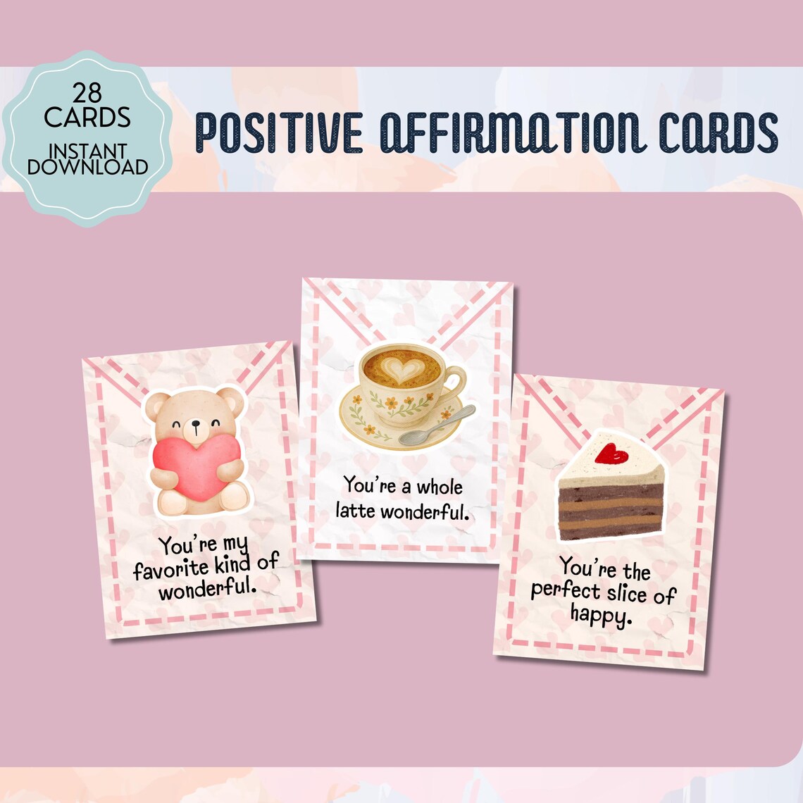 Fun Valentine Cards, Positive Affirmation Cards, Affirmation Cards ...