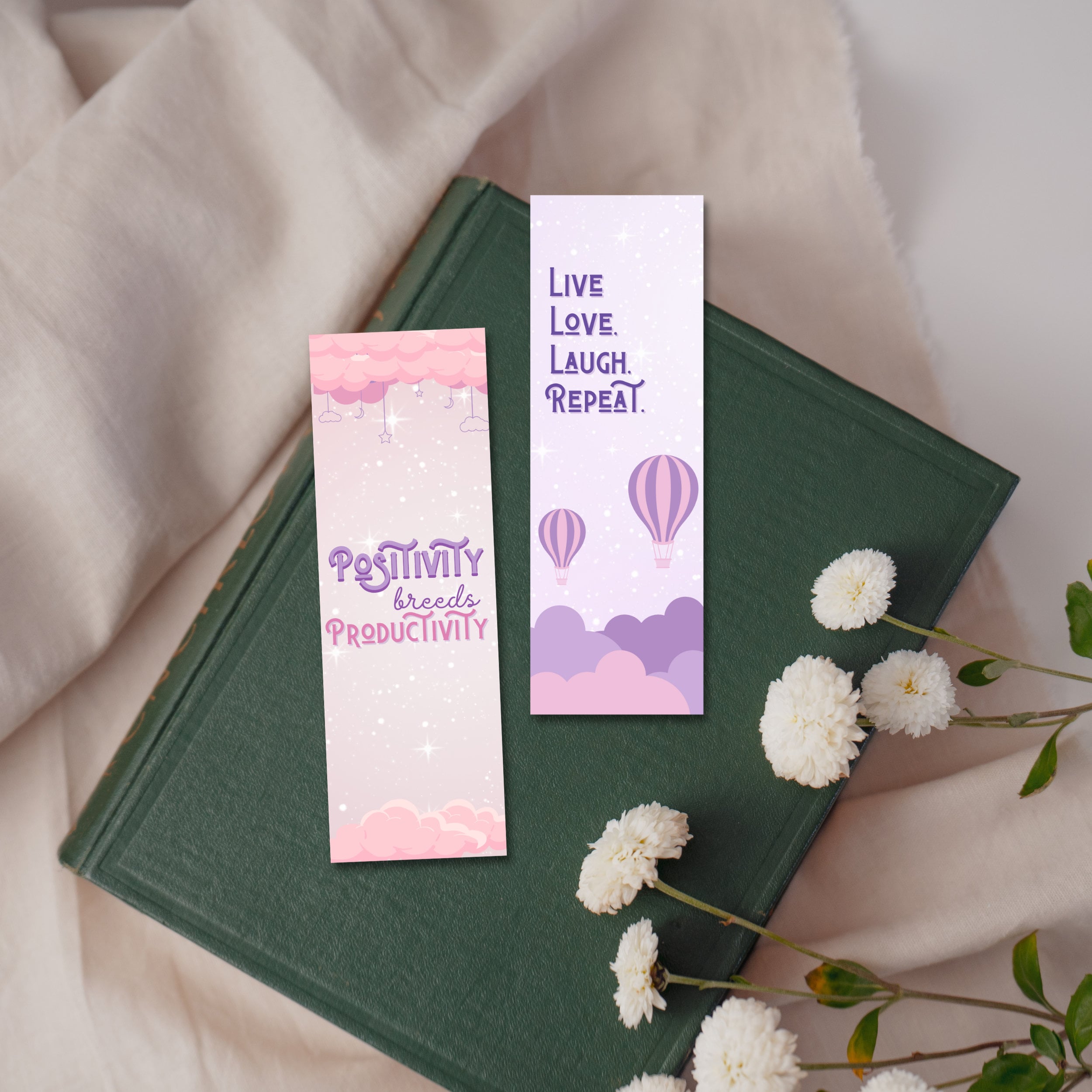 Printable Bookmark , Positive Printable Bookmark, Lofi Stationery ...