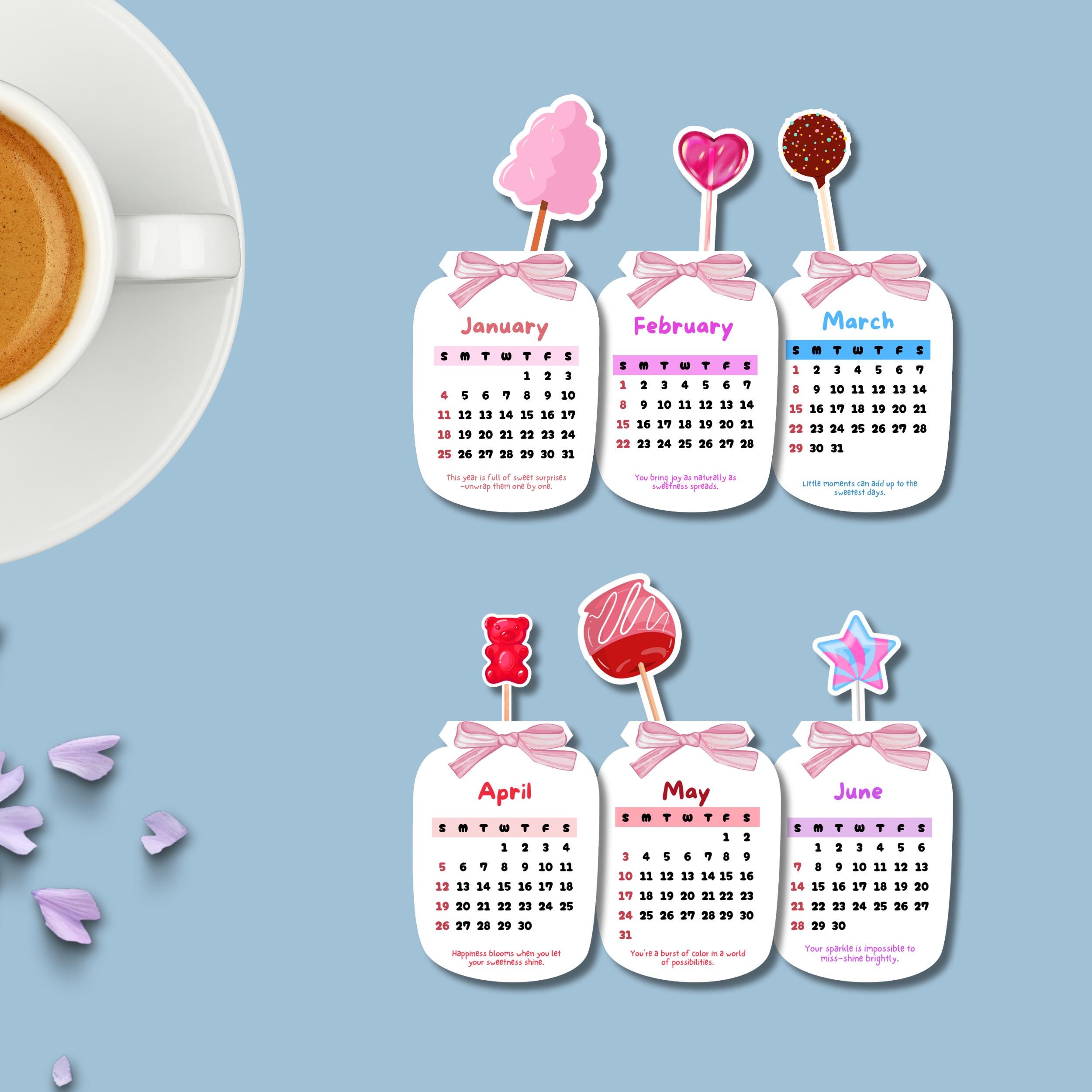 Candy Calendar, Printable Calendar, Cute Calendar, Calendar 2026 ...