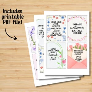 Spring Positive Affirmation Cards, Affirmation Cards Printable, Mental ...