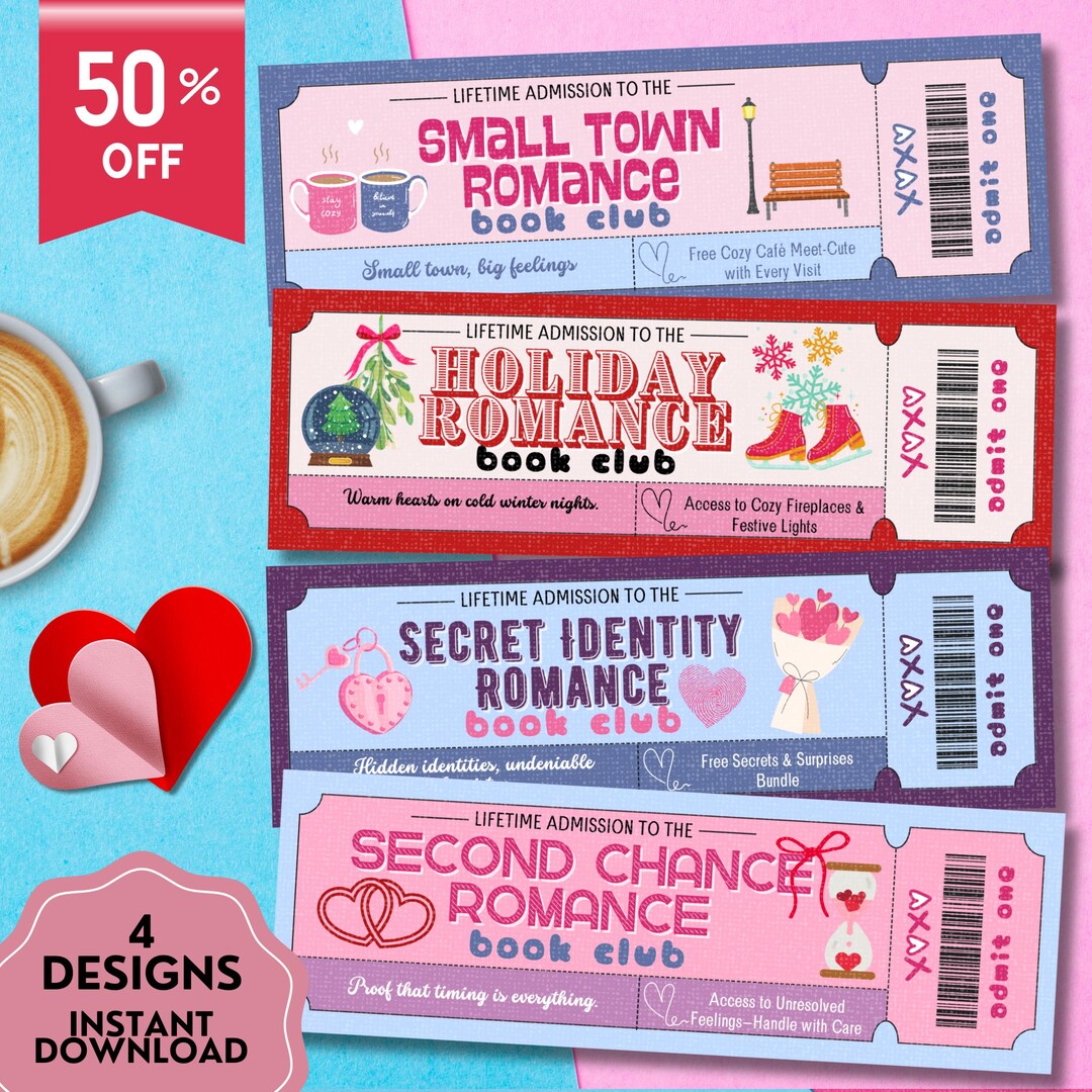 Romance Bookmark, Printable Bookmarks, Romance Books, Digital Bookmarks ...