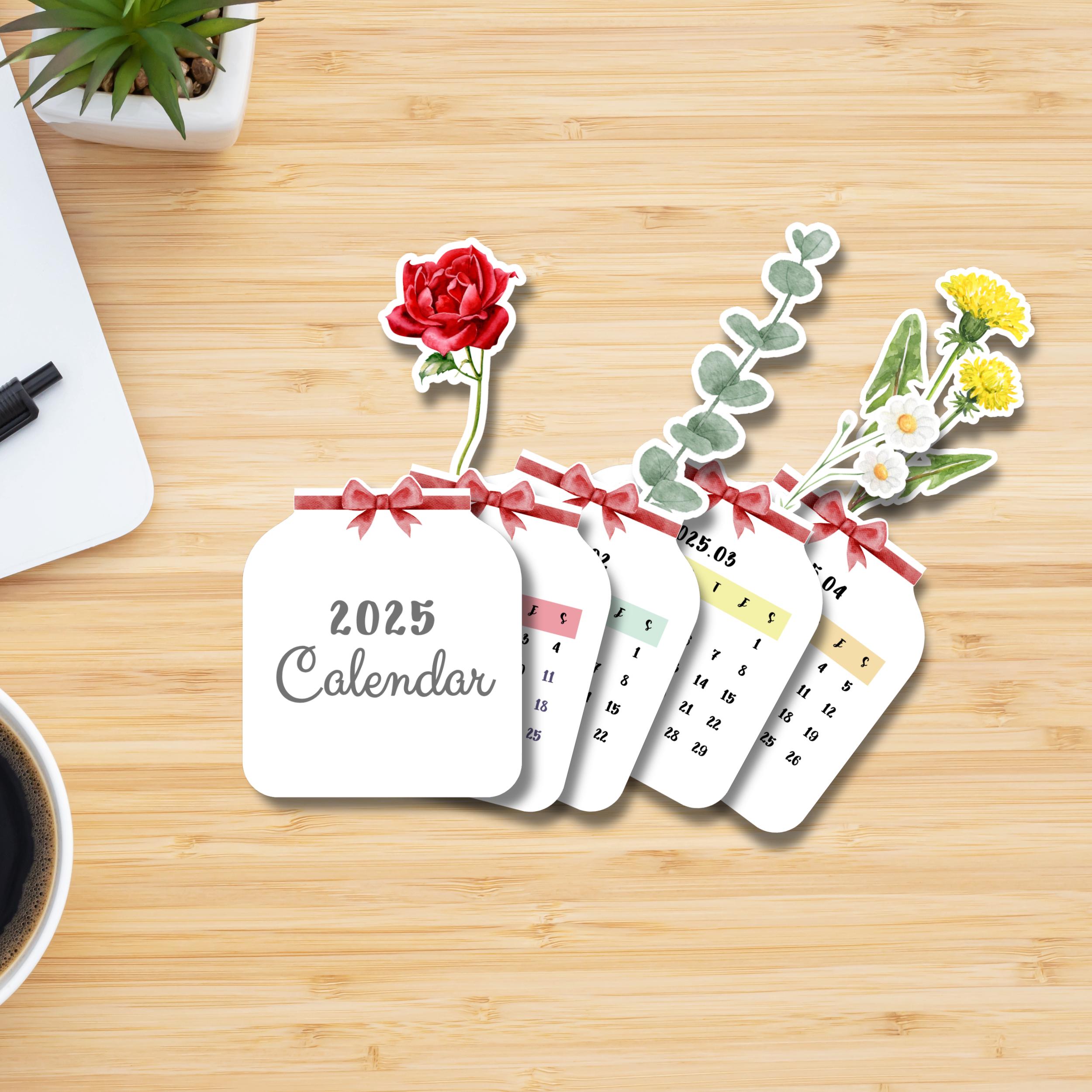 Flower Calendar, Floral Calendar, Printable Calendar, Cute Calendar ...
