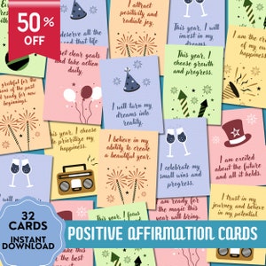 New Year Printable, Positive Affirmation Cards, Positive Printable ...