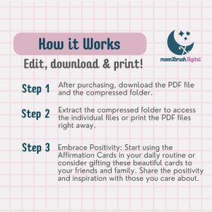 Positive Affirmation Cards Printable Girl Power, Positive Quotes ...