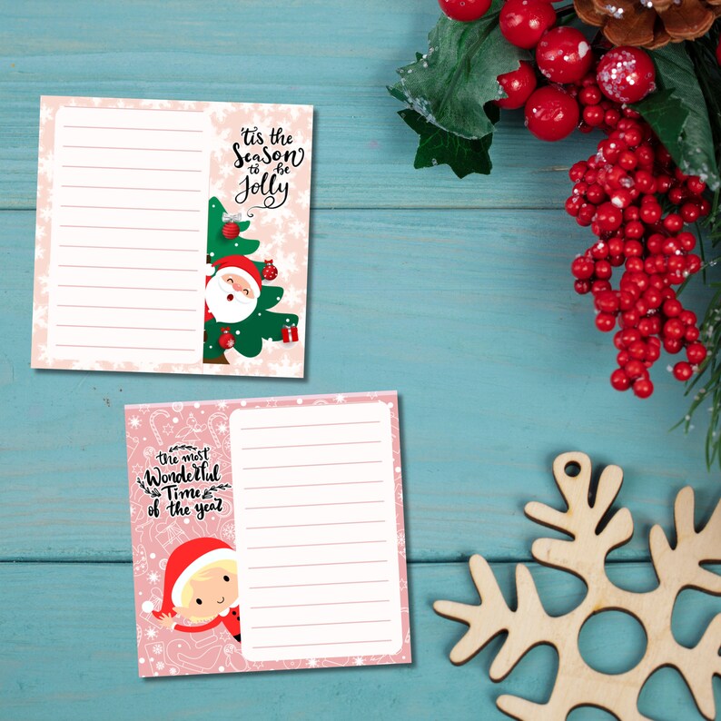 Christmas Notepad,printable Notepad, Cute Stationery, Kawaii Memo ...