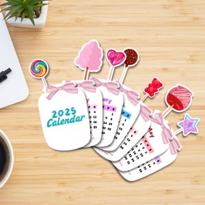 Candy Calendar, Printable Calendar, Cute Calendar, Calendar 2025 ...