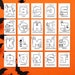 Halloween Alphabet Coloring Pages, Printable Worksheets for Kids ...