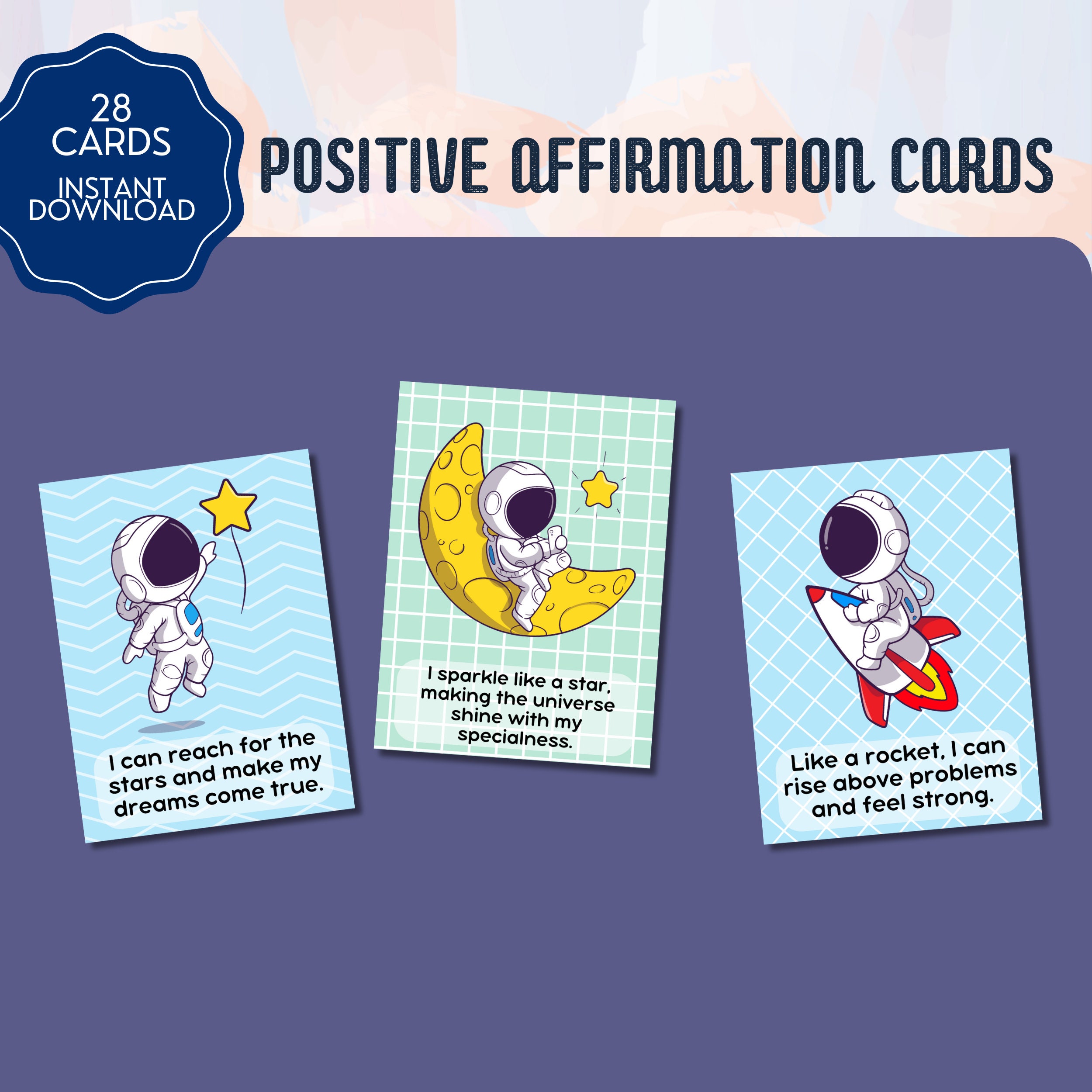 Positive Affirmation Cards, Astronaut Printable, Affirmation Card for ...