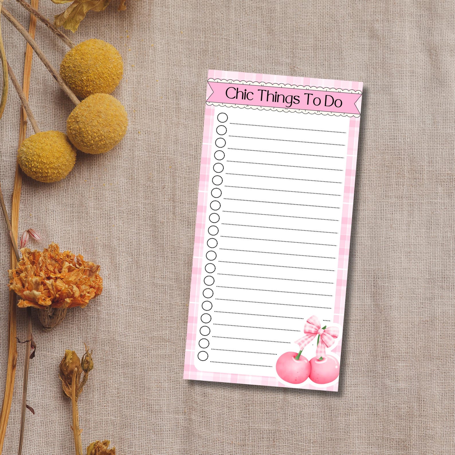Coquette to Do List, Printable Notepad , Kawaii Memo, to Do List, Cute ...
