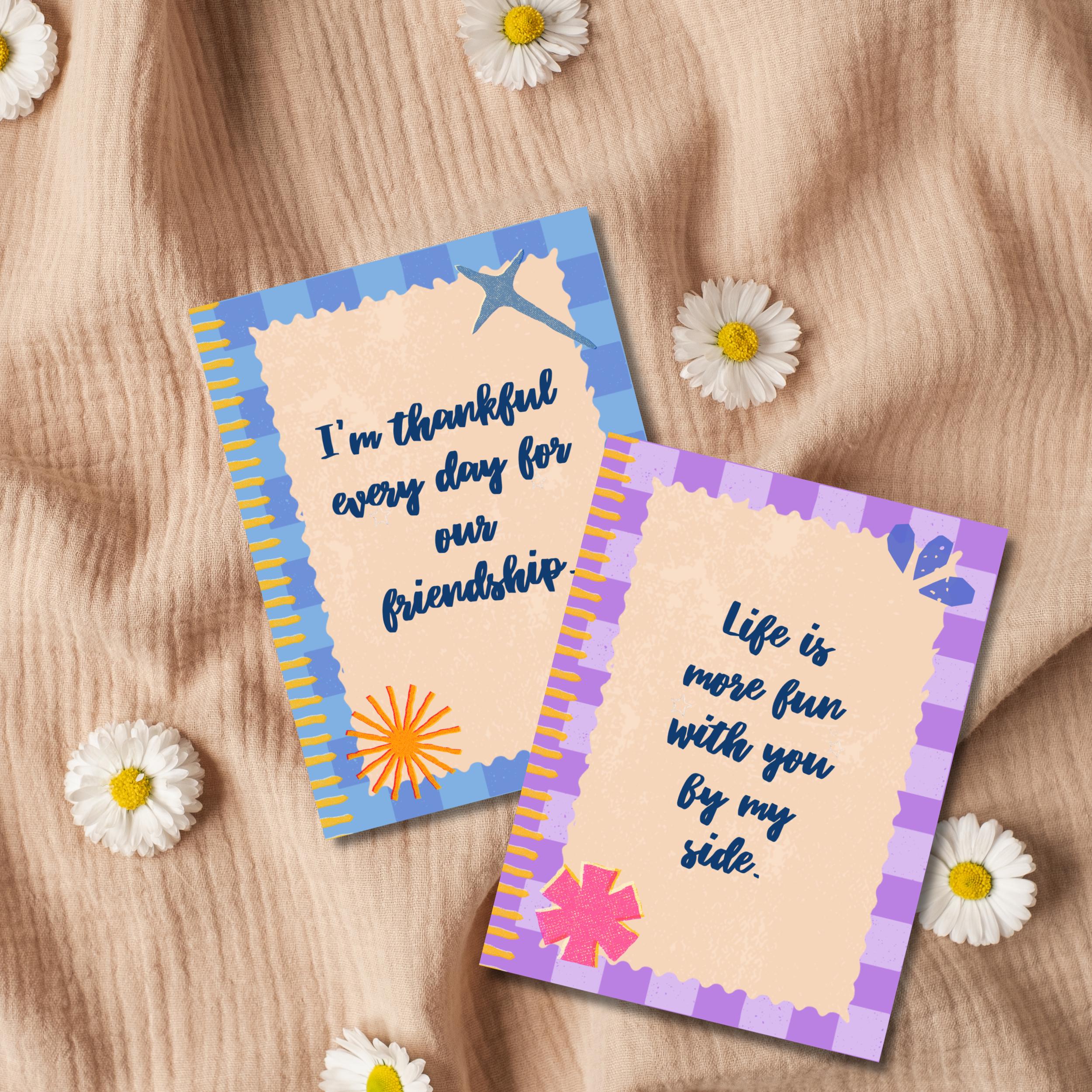 Friendship Affirmation Card, Positive Affirmation Card Printable ...