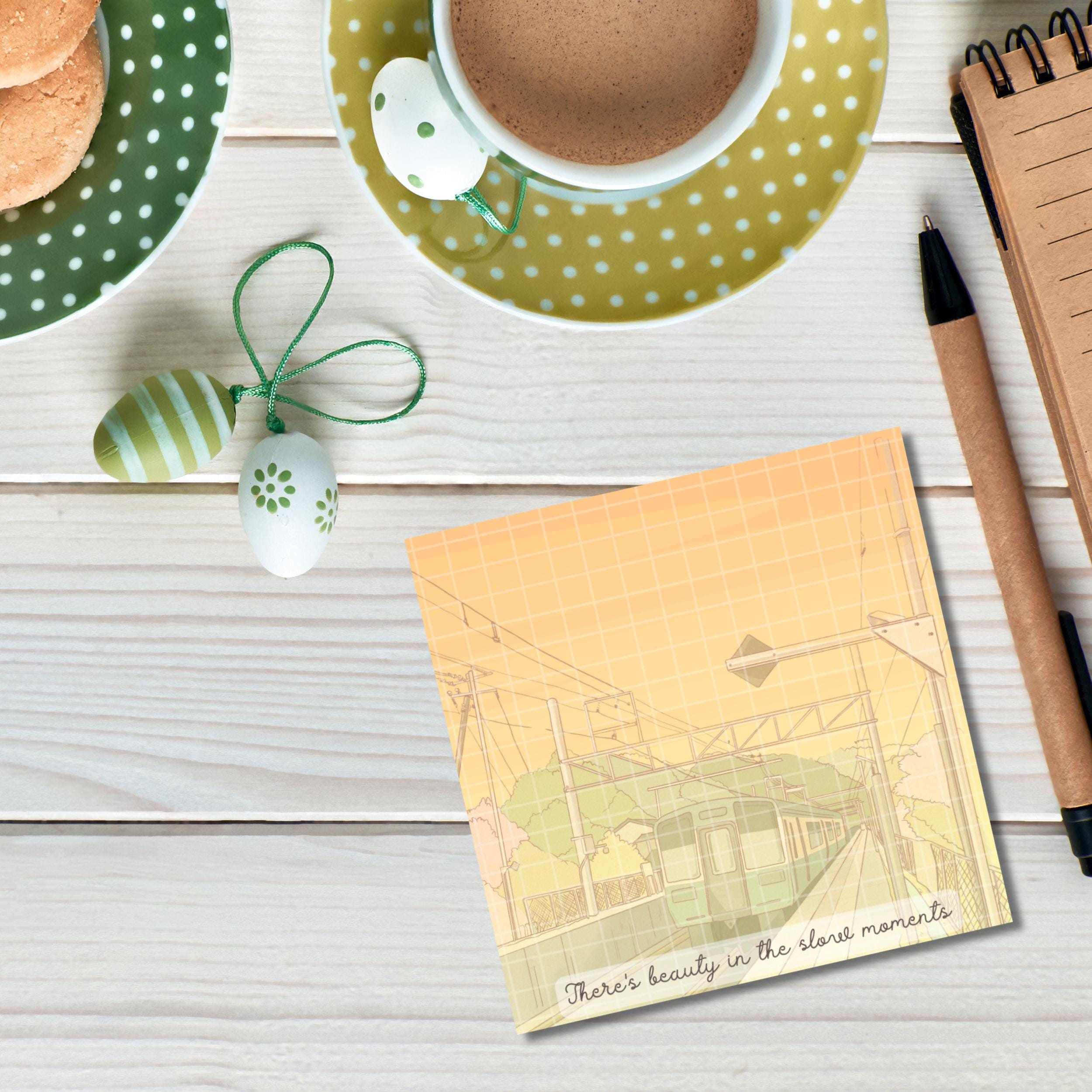 Sunset Notepad, Lofi Printable Notepad, Positive Affirmation, Kawaii ...
