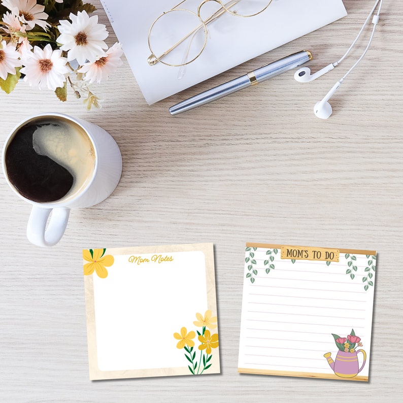 Mothers Day Printable Memo Pad , Mother Printable Notepad , Printable ...