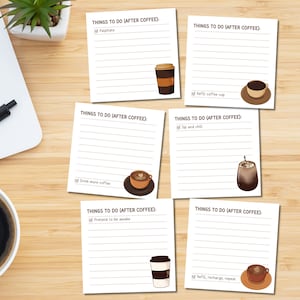 Coffee Printables, Coffee Printable Notepad ,coffee Lover Gift ...