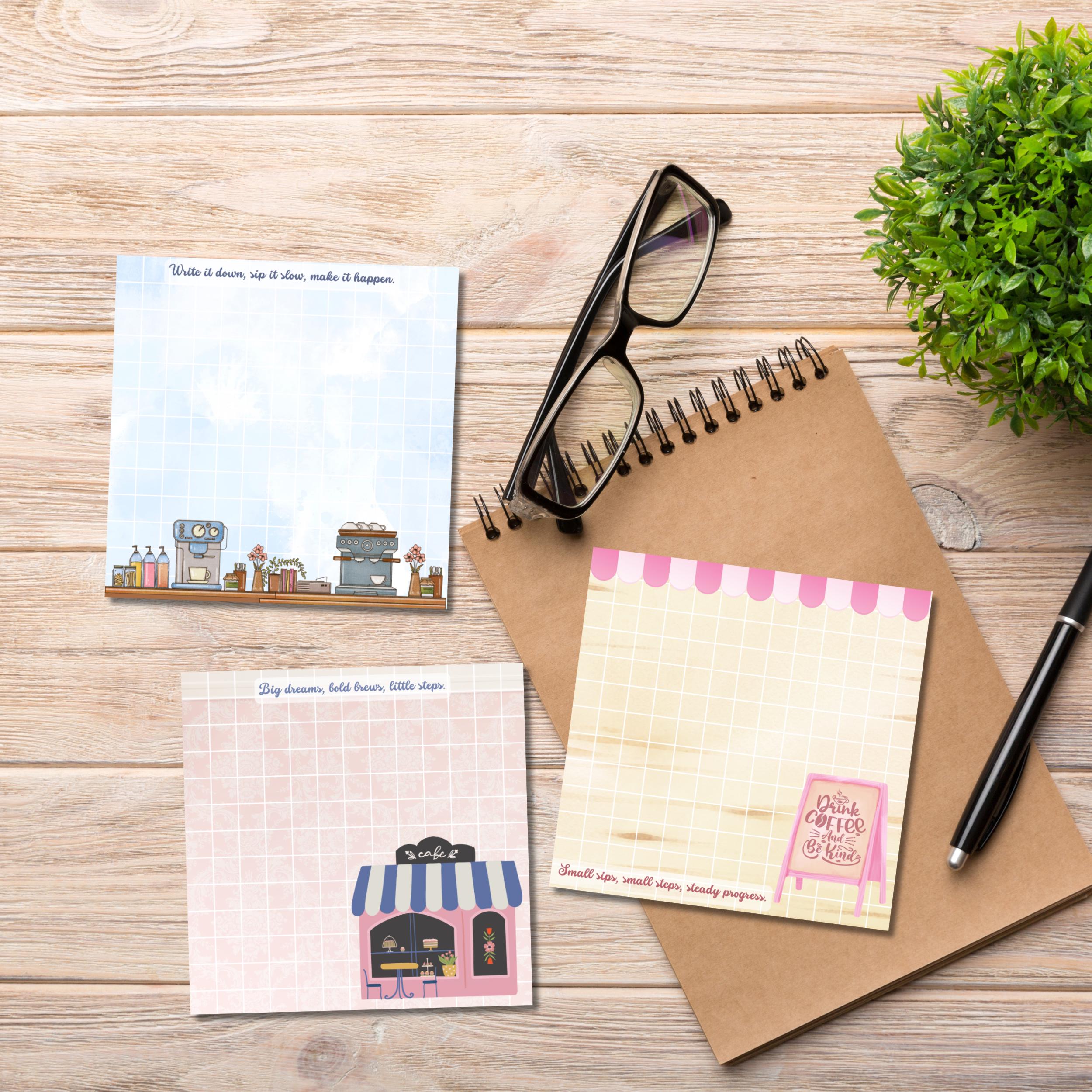 Coffee Shop Notepad, Printable Notepad, Coffee Lover Gift, Printable ...