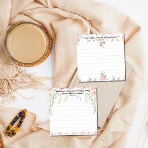 Bible Verses Notepad, Christian Notepad, Printable Notepad, Kawaii Memo ...
