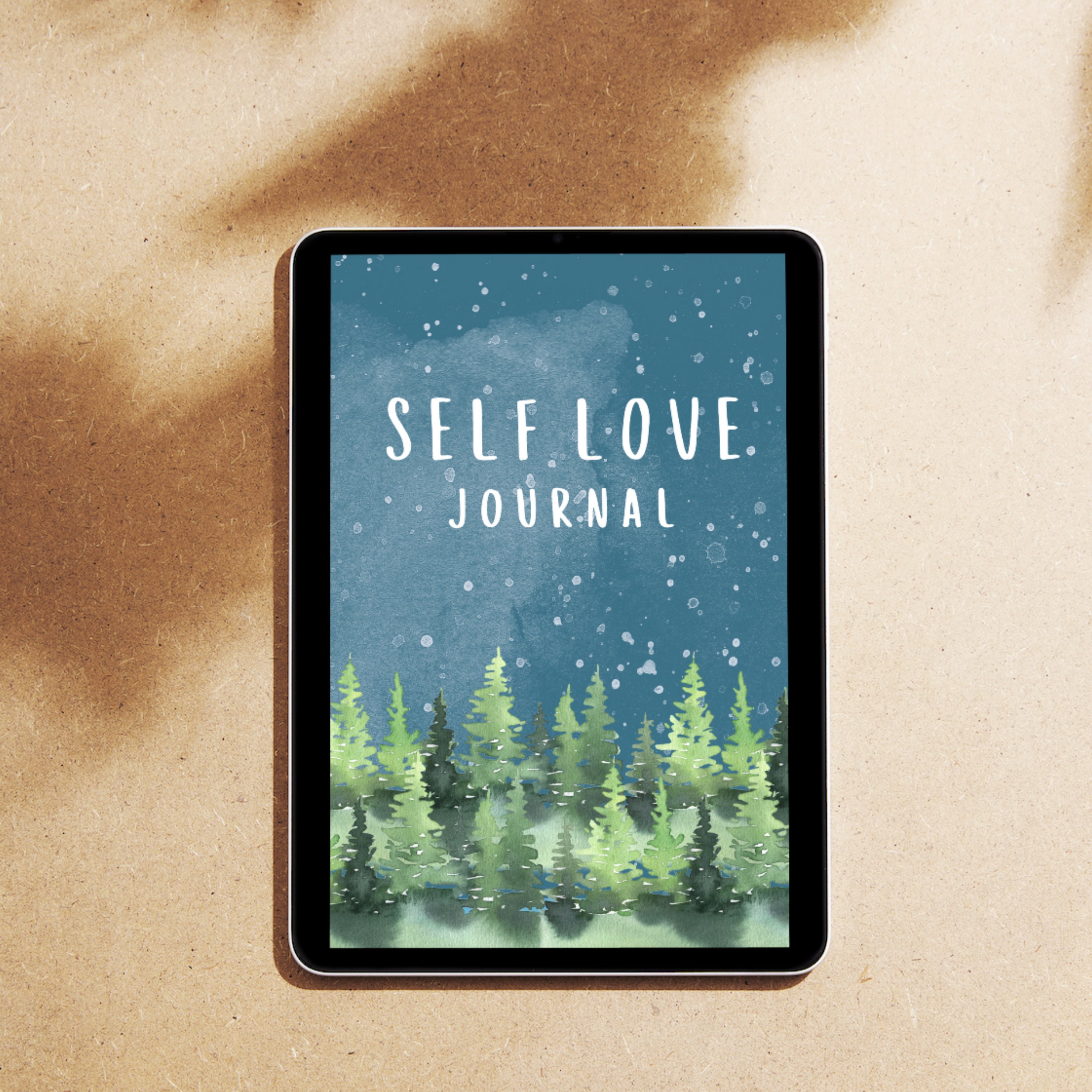 Self Love Journal Pages, Watercolor Digital Planner, Printable Book ...