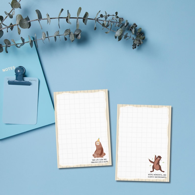 Funny Printable Notepad, Cute Notepad, Cute Stationery, Kawaii Memo, A6 ...
