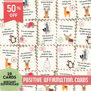 Christmas Positive Affirmation Cards, Affirmation Cards Printable ...