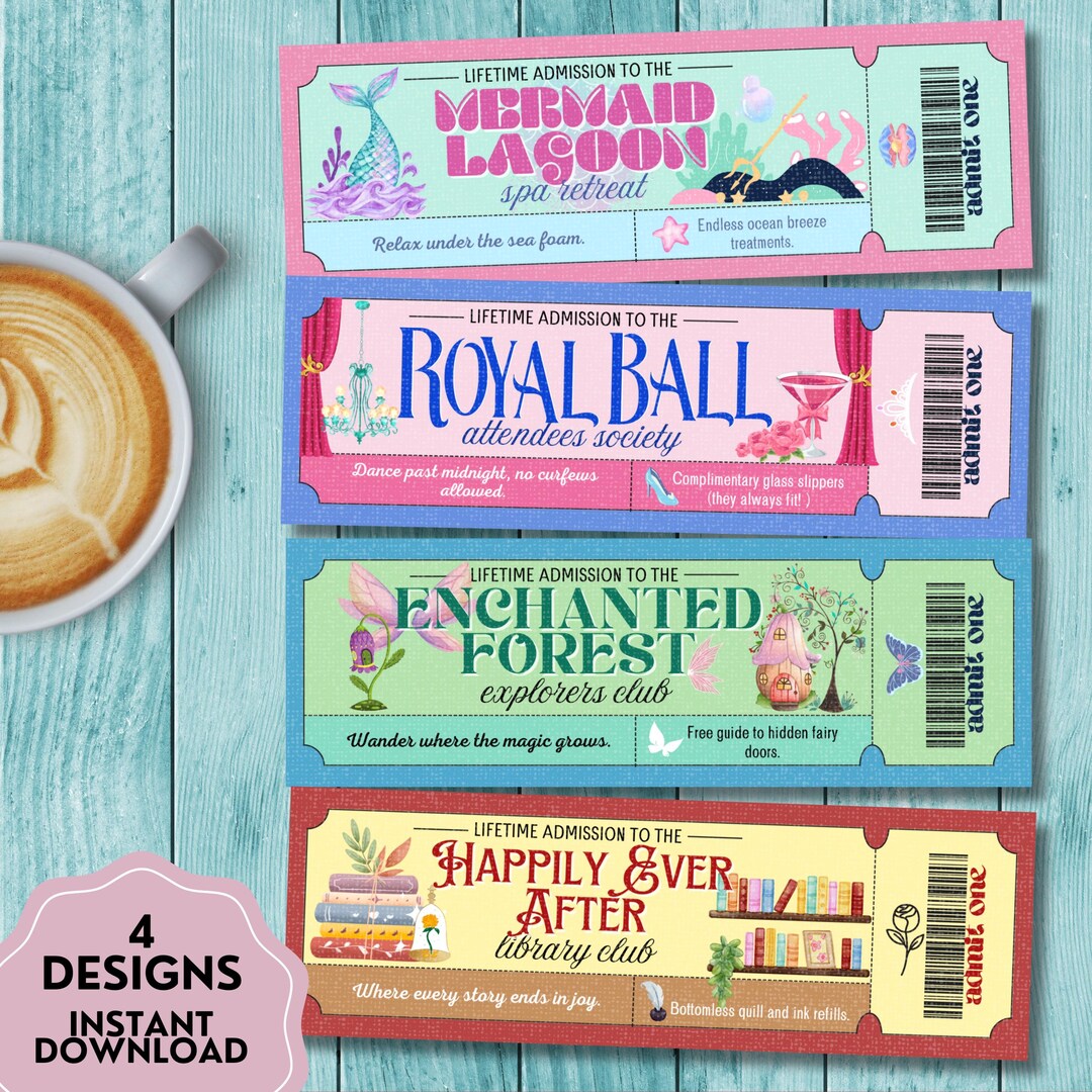 Fairy Tale Bookmark, Fantasy Bookmark, Printable Bookmarks, Romance ...