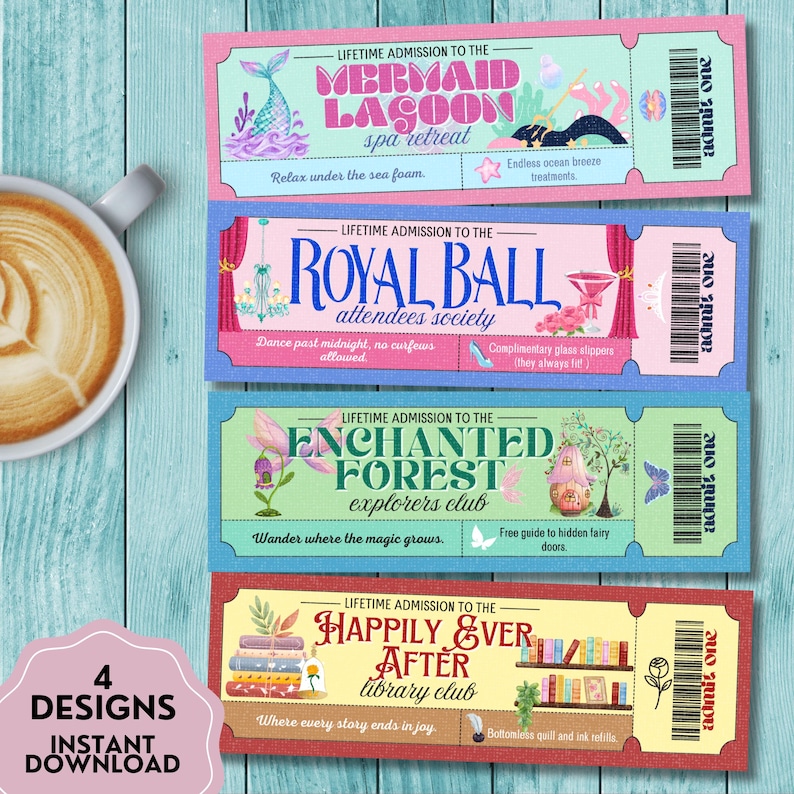 Fairy Tale Bookmark, Fantasy Bookmark, Printable Bookmarks, Romance ...