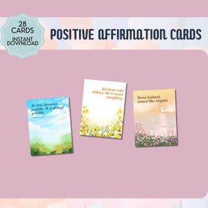Kindness Quotes, Positive Affirmation Cards, Kindness Affirmation ...