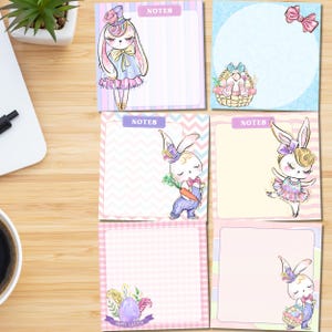 Easter Notepad, Printable Notepad, Easter Glitter Print, Easter ...