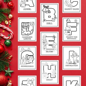 Christmas Coloring Pages, Alphabet Coloring Pages, Printable Worksheets ...