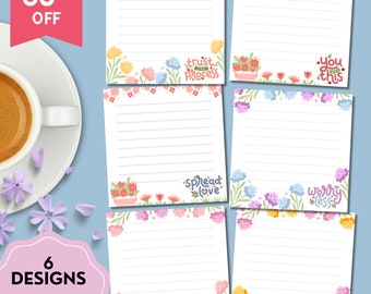 Peeking Cat Printable Memo Pad , Positive Affirmation Printable Notepad ...