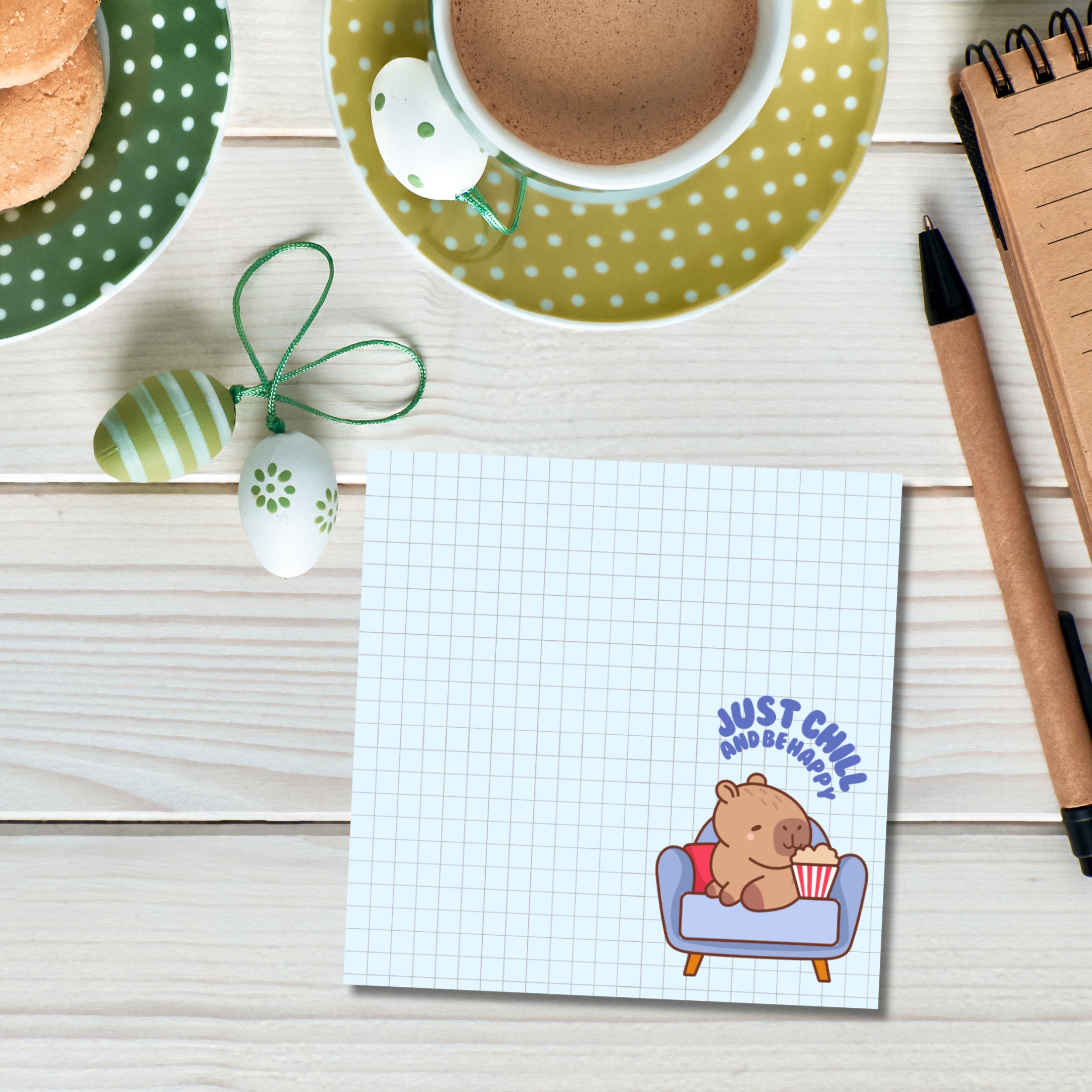 Capybara Print, Cute Capybara, Capybara Printable Notepad, Student Kids ...