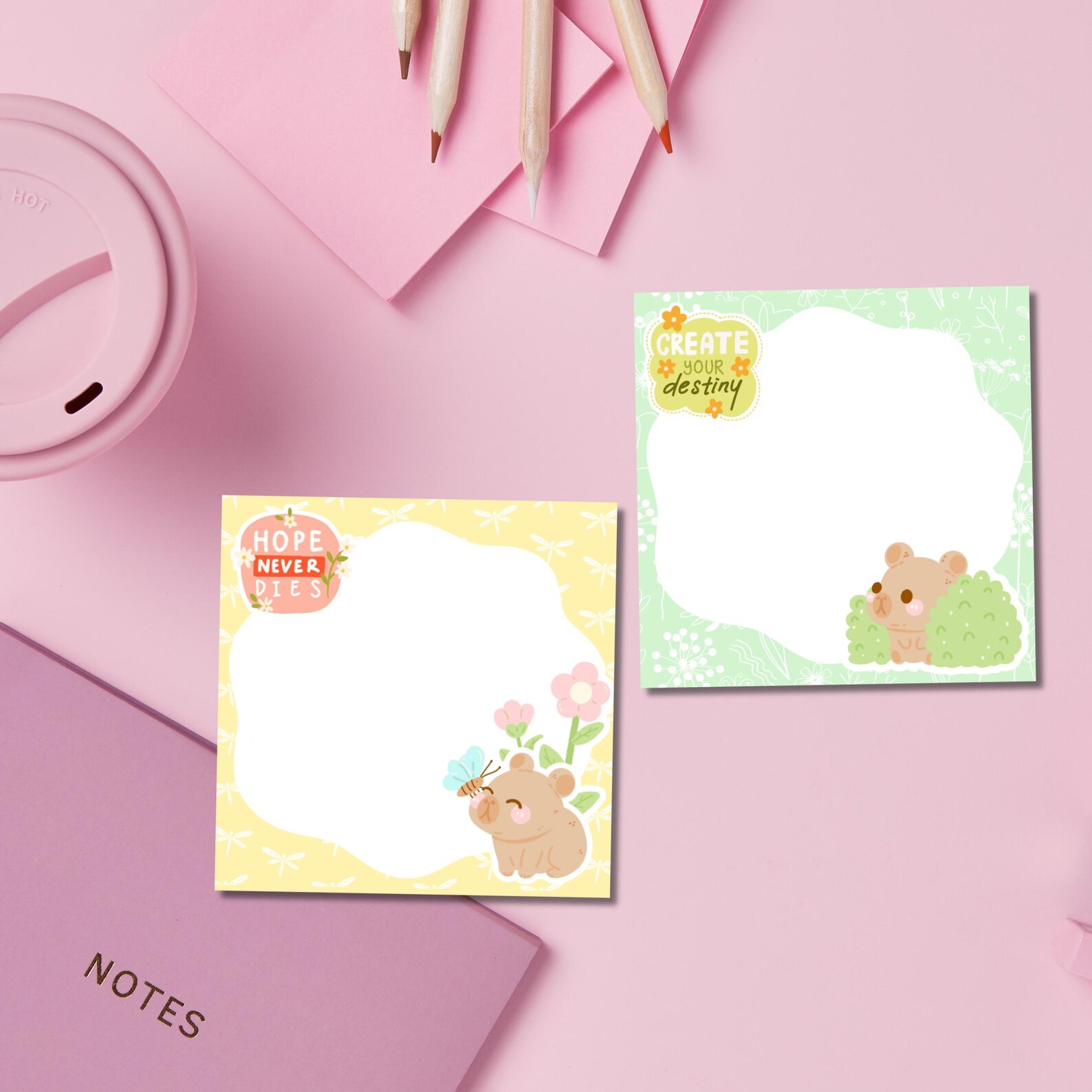 Capybara Print, Cute Capybara, Capybara Printable Notepad, Capybara ...