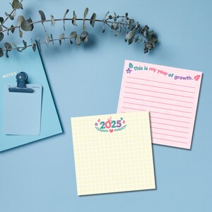 2025 Notepad, 2025 Memo, Printable Notepad, Kawaii Memo, New Year ...