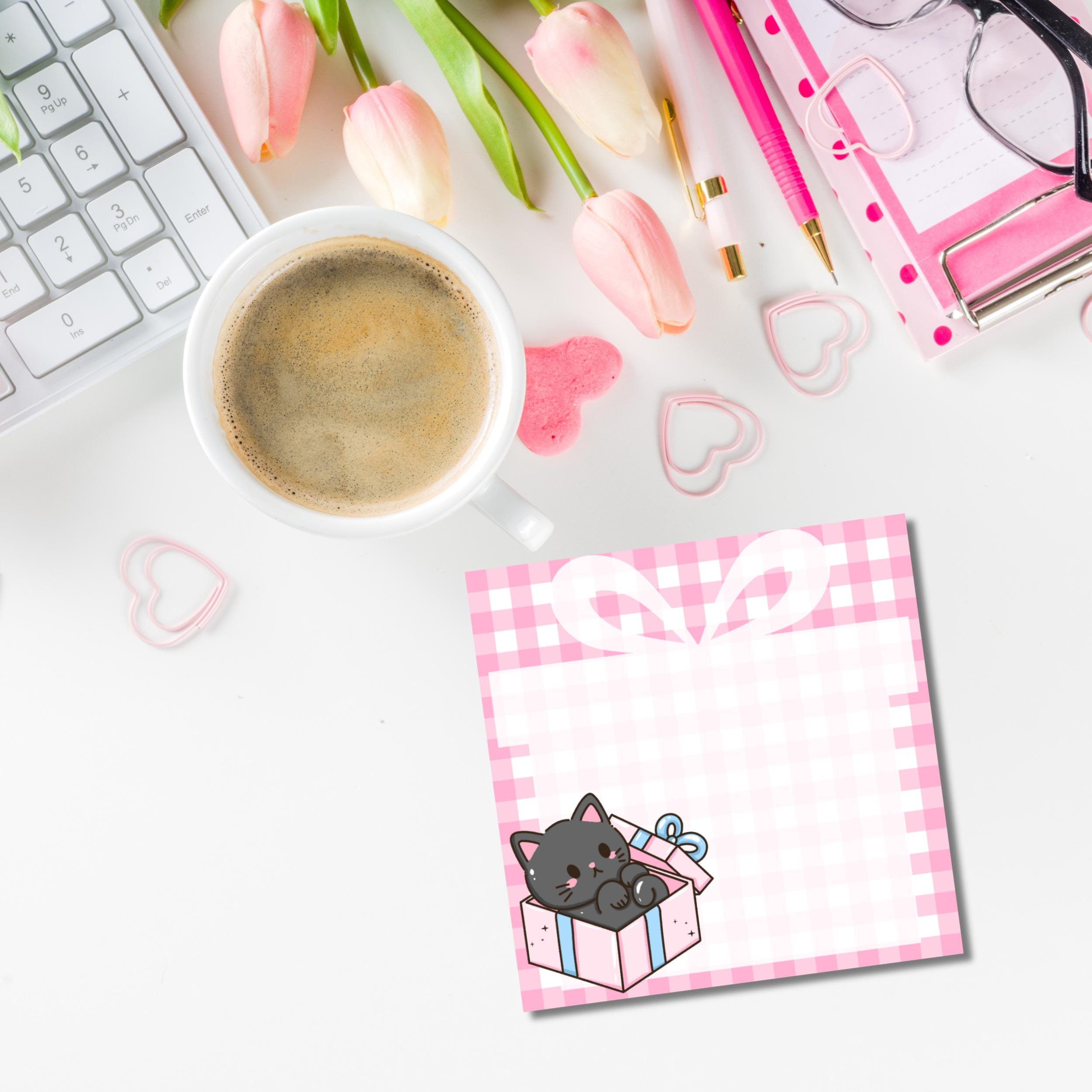 Birthday Notepad, Printable Notepad, Birthday Print, Cat Print, Cute ...