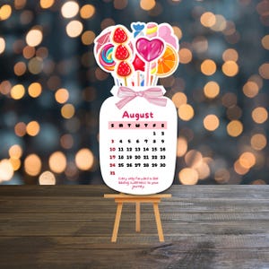 Candy Calendar, Printable Calendar, Cute Calendar, Calendar 2025 ...