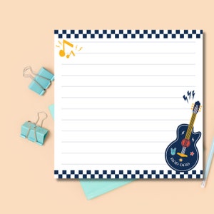 Fathers Day Notepad, Dad Printable Notepad, Printable Stationery, Cool ...
