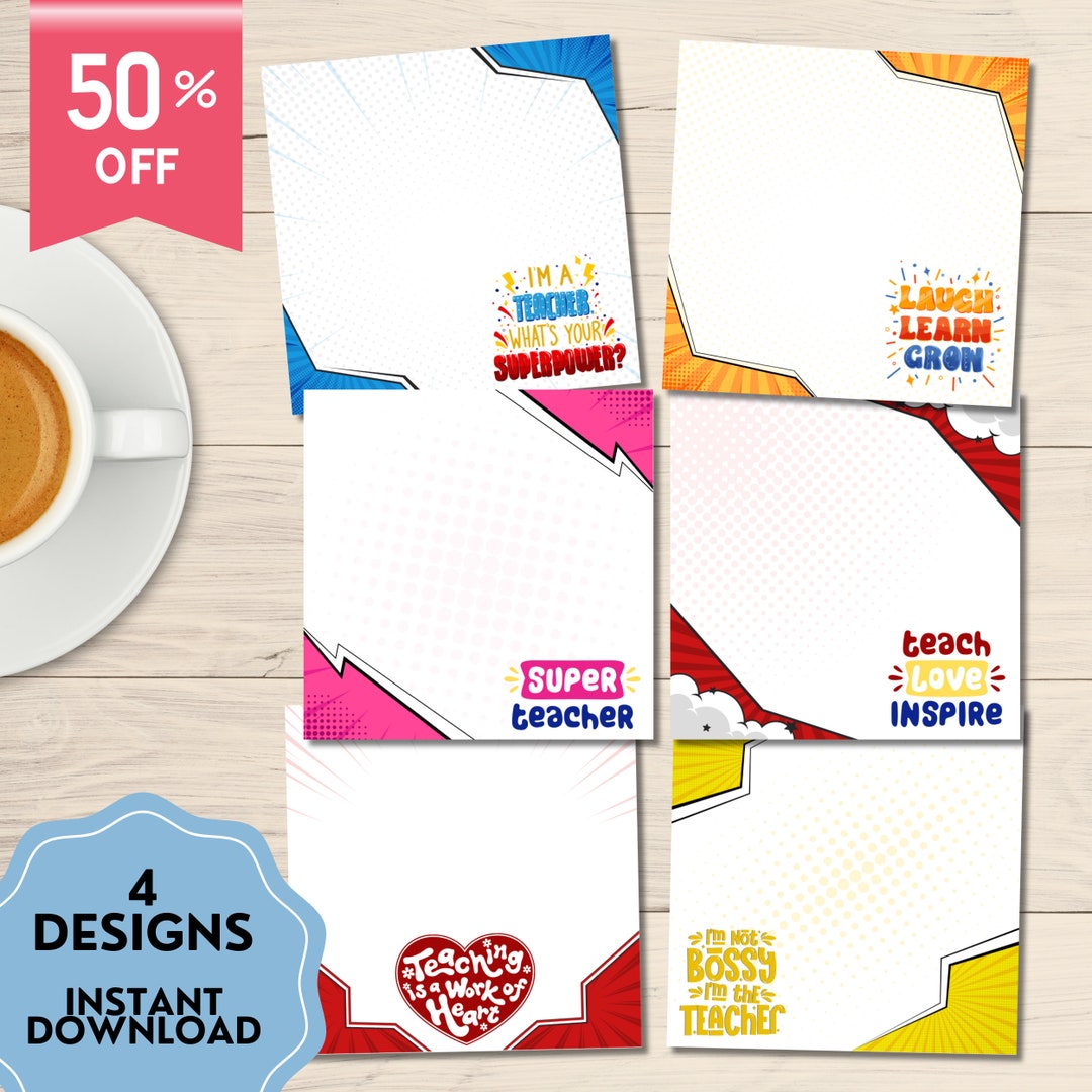 Teacher Notepad, Teacher Memo Pad, Cute Notepad, Cute Stationery ...