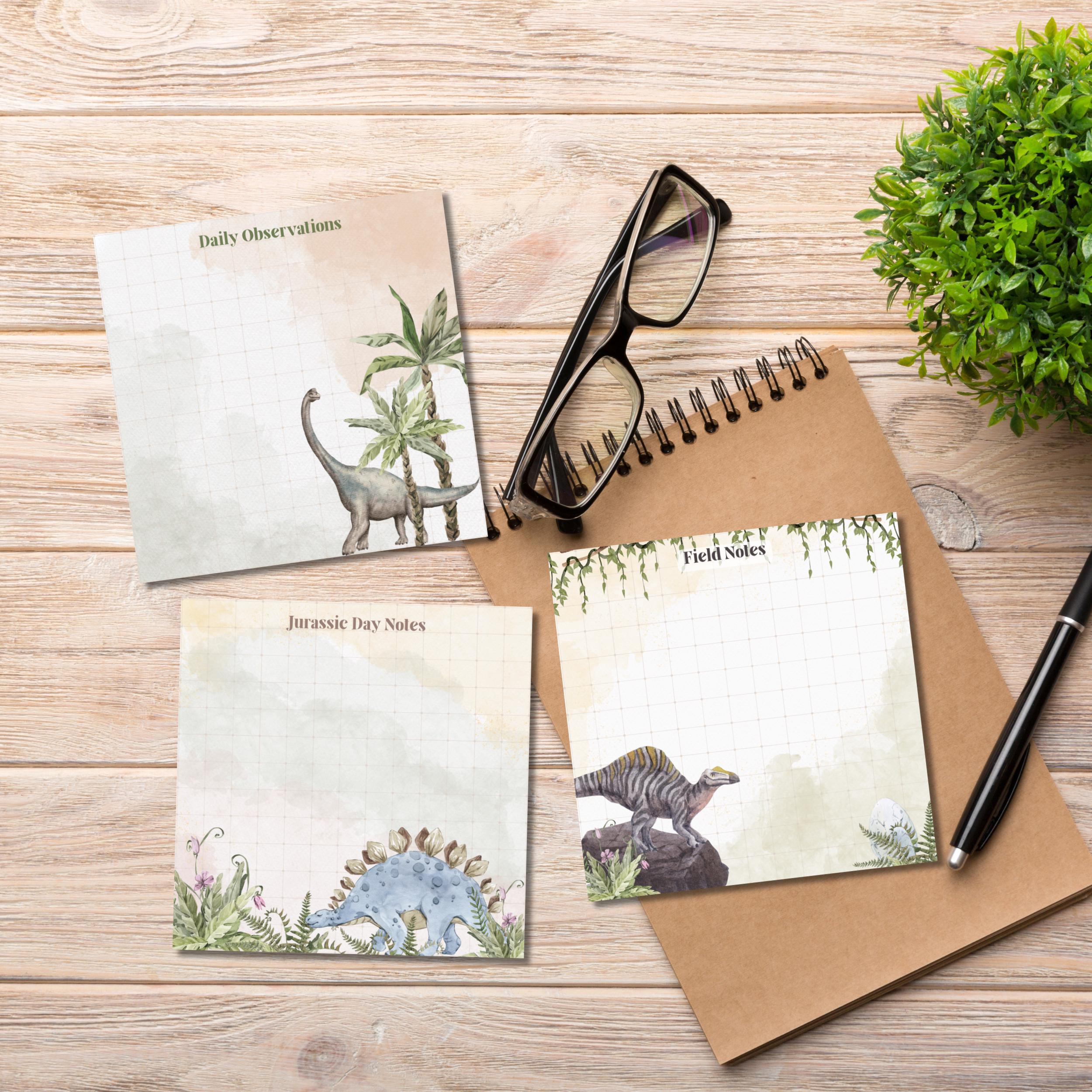 Jurassic Notepad, Dinosaur Print, Printable Notepad, Cute Stationery ...