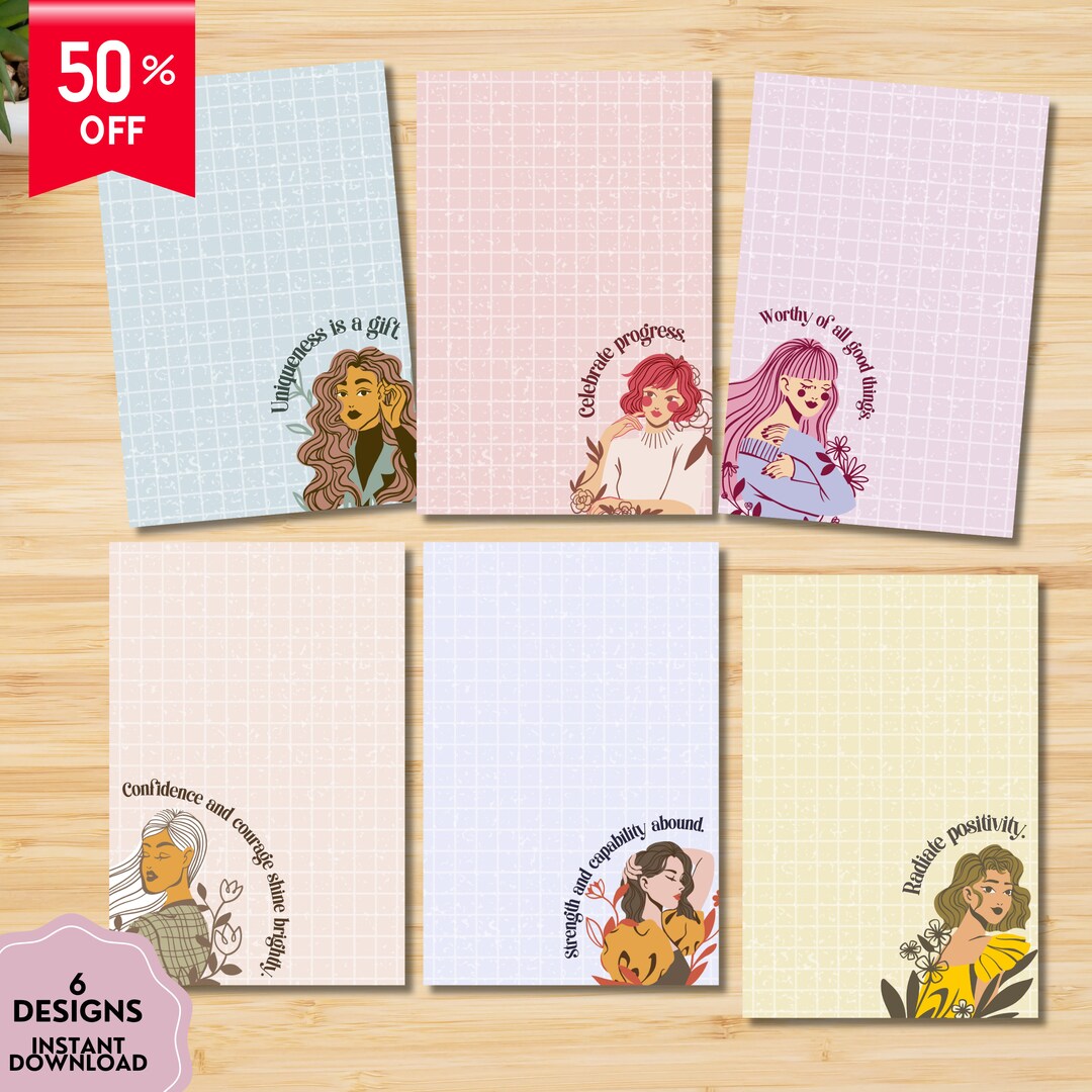 Woman Printable Memo Pad, Women Empowerment, Printable Notepad ...