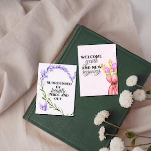 Spring Positive Affirmation Cards, Affirmation Cards Printable, Mental ...