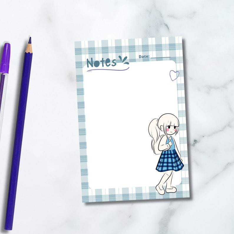 Printable Memo Pad , Student Printable Notepad , Study Notes Printable ...