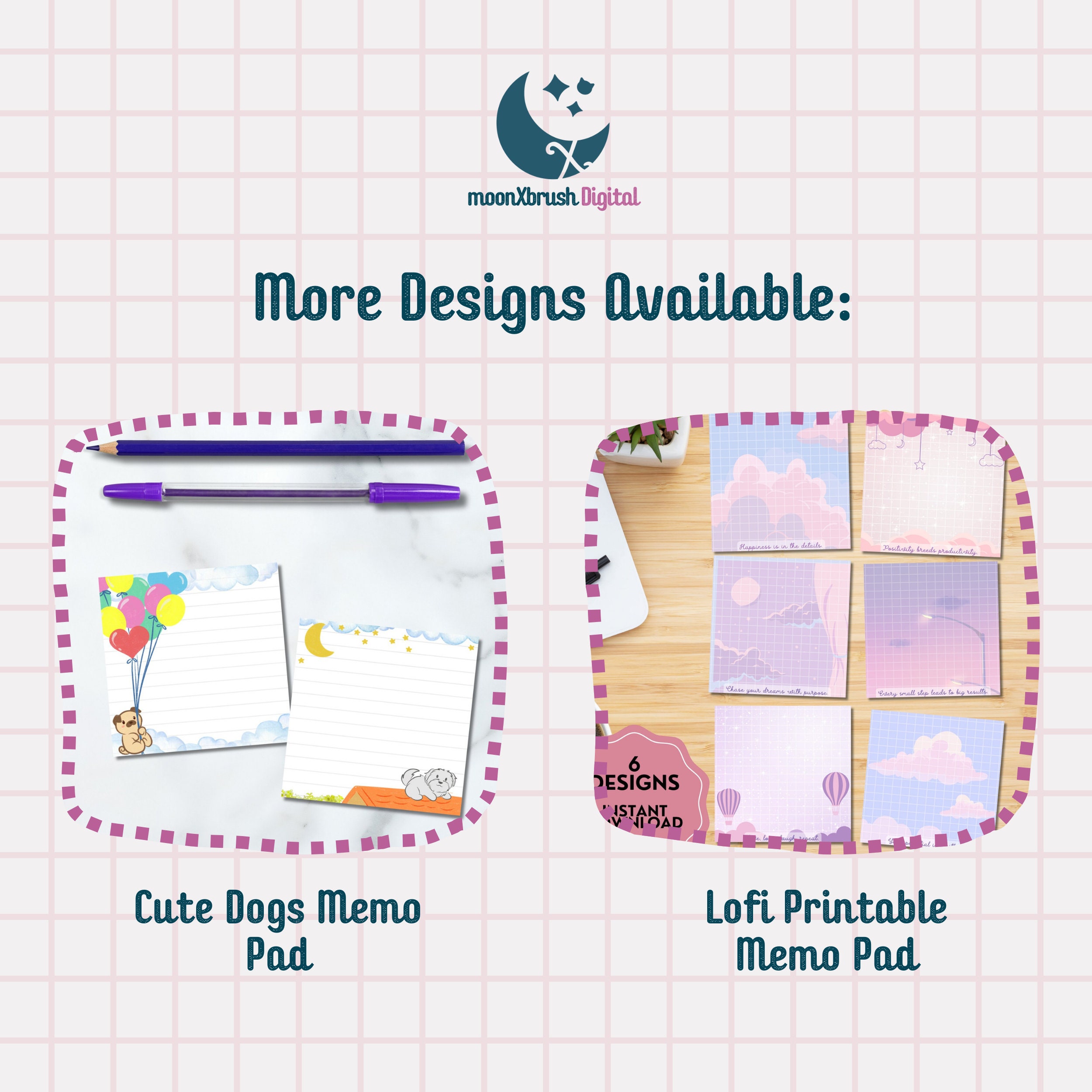 Peeking Cat Printable Memo Pad , Positive Affirmation Printable Notepad ...